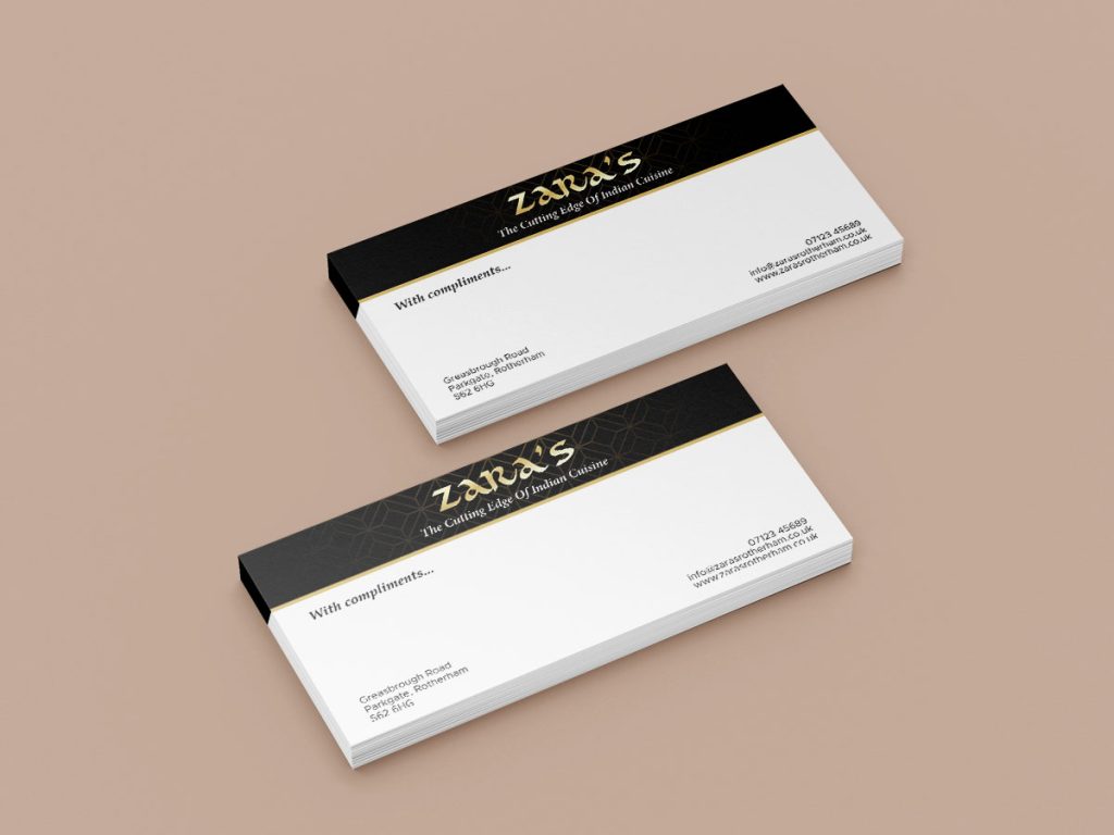 Compliment Slips - DS Creative - Sheffield Printing, Design and Websites