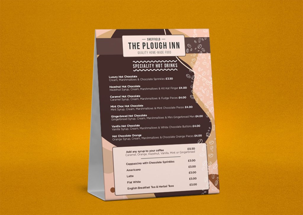 Tent Cards - DS Creative - Sheffield Printing, Design and Websites